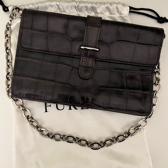 Furla | Bags | Furla Purple Leather Mini Bag Woc | Poshmark